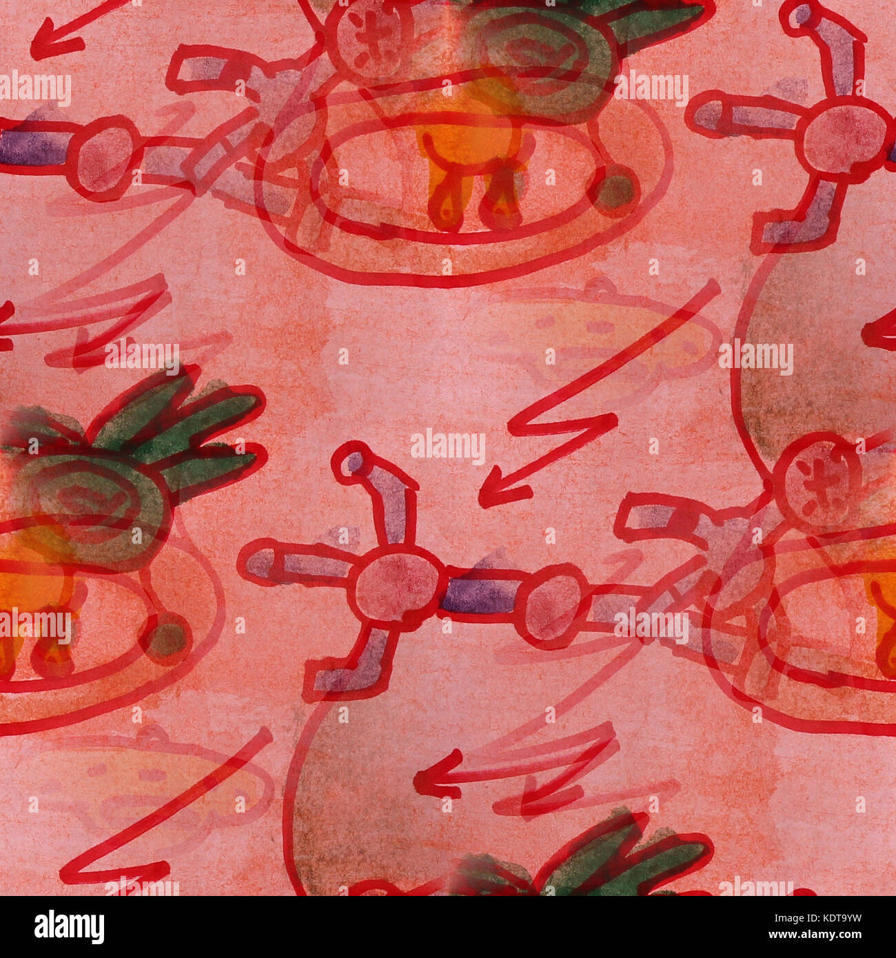 creation red, green contemporary avant-garde art background seam Stock ...