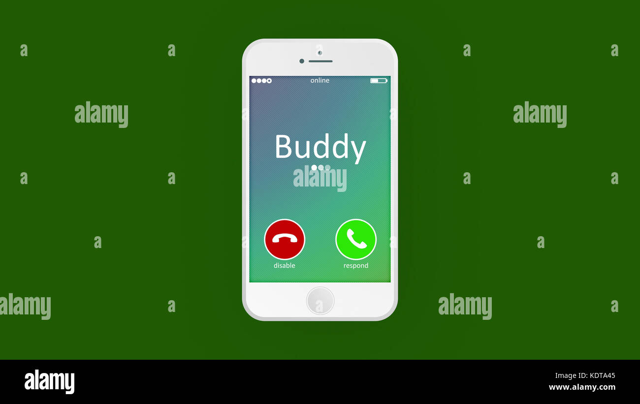 Amazing 3d illustration of an abstract phone calling, where the mobile ...