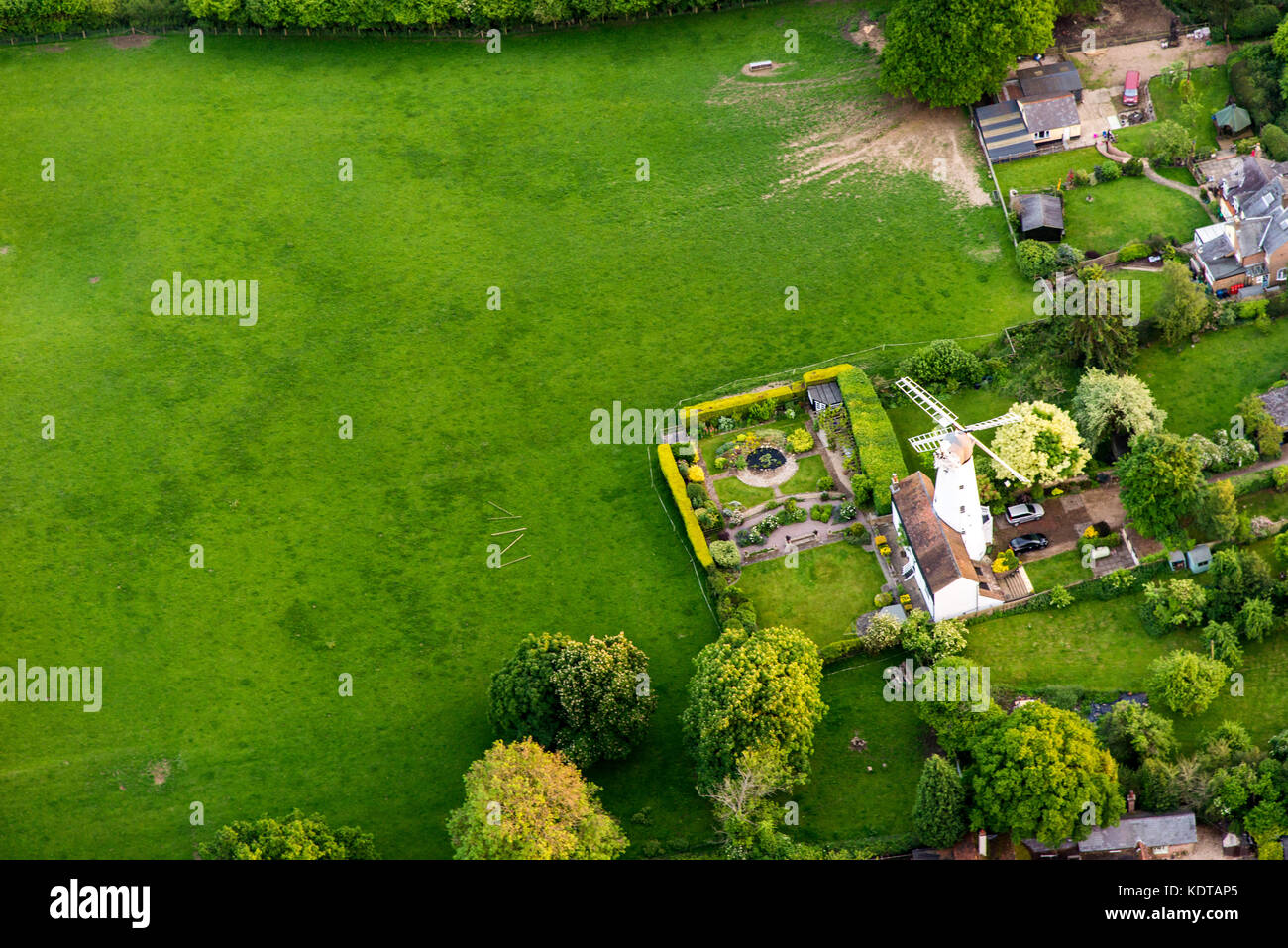 Aerial view of Buckinghamshire Landscape - United Kingdom - Hot air ...