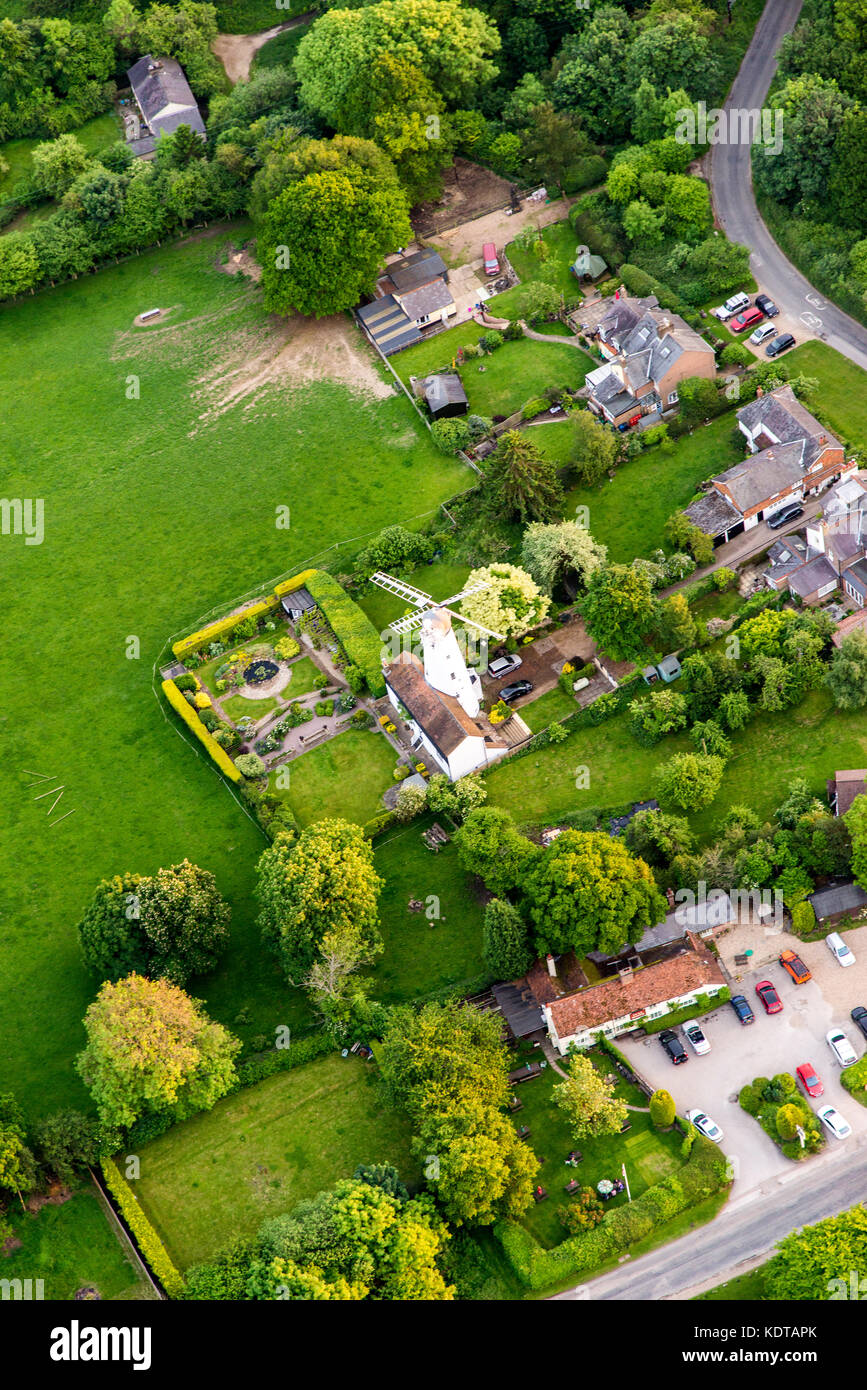 Aerial view of Buckinghamshire Landscape - United Kingdom - Hot air ...