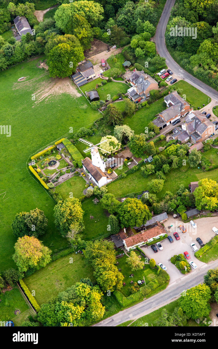 Aerial view of Buckinghamshire Landscape - United Kingdom - Hot air ...