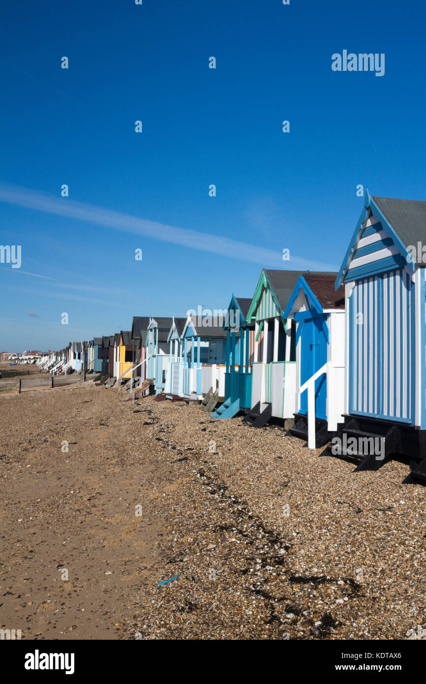 Beach Huts, Thorpe Bay, near Southend, Essex, England, with room for ...
