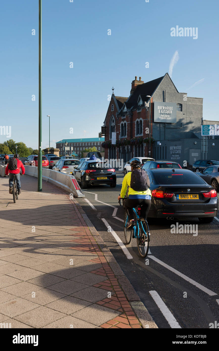 Terrorist barrier installed on Trent Bridge Nottingham 2017 Stock Photo ...