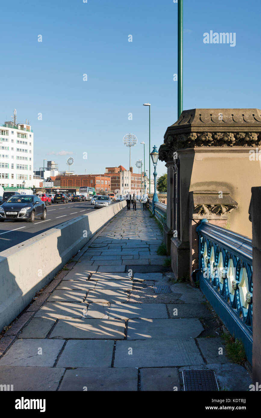Terrorist barrier installed on Trent Bridge Nottingham 2017 Stock Photo ...
