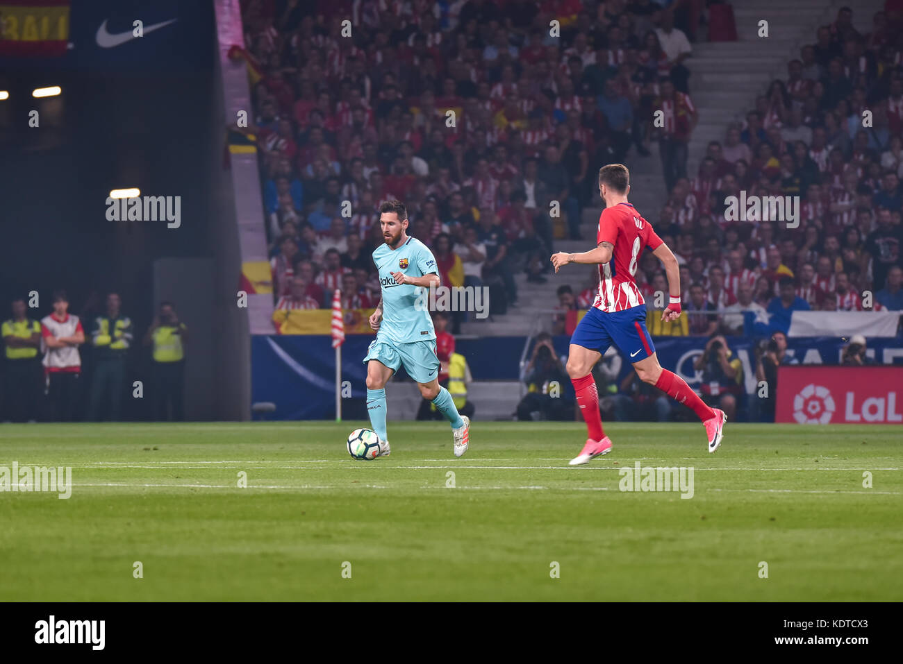 The football mach celebrate in Madrid, spain, in wanda metropolitano ...