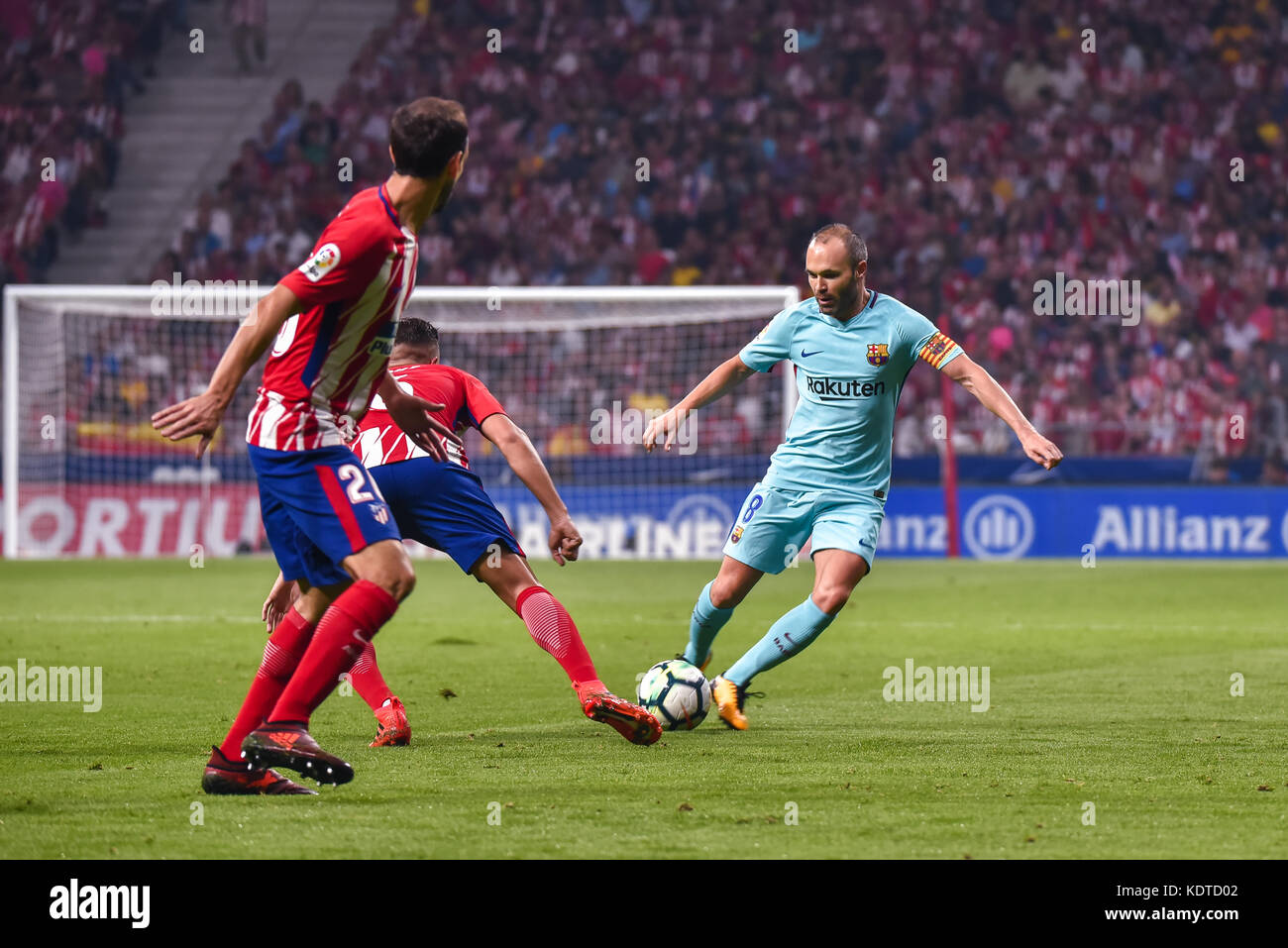 The football mach celebrate in Madrid, spain, in wanda metropolitano ...