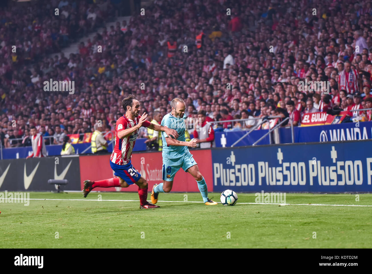 The football mach celebrate in Madrid, spain, in wanda metropolitano ...