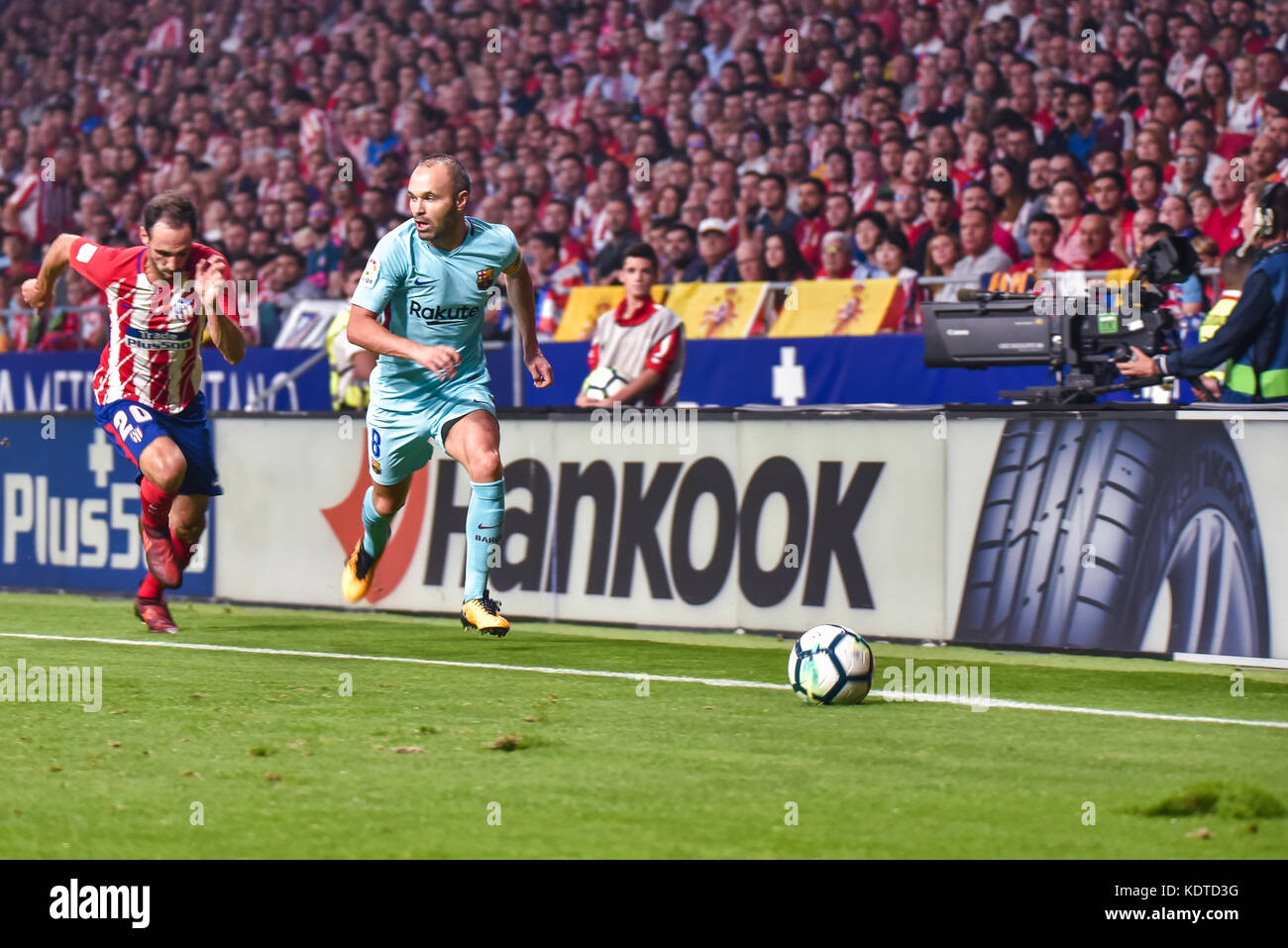 The football mach celebrate in Madrid, spain, in wanda metropolitano ...