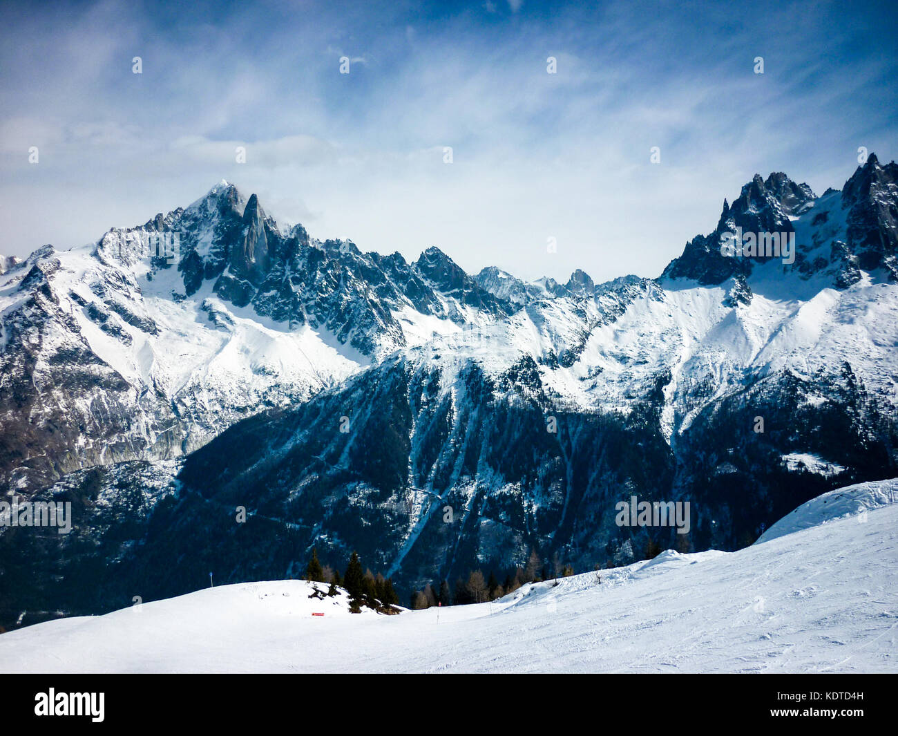 Mountain views above Chamonix in the French Alps Stock Photo - Alamy