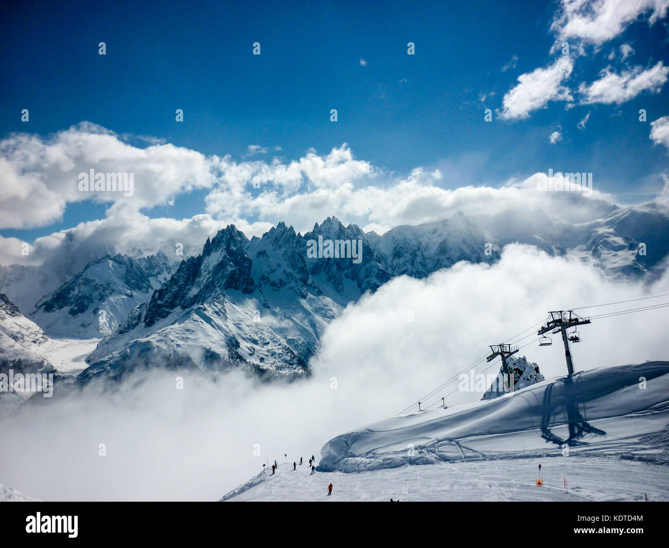 Mountain views above Chamonix in the French Alps Stock Photo - Alamy