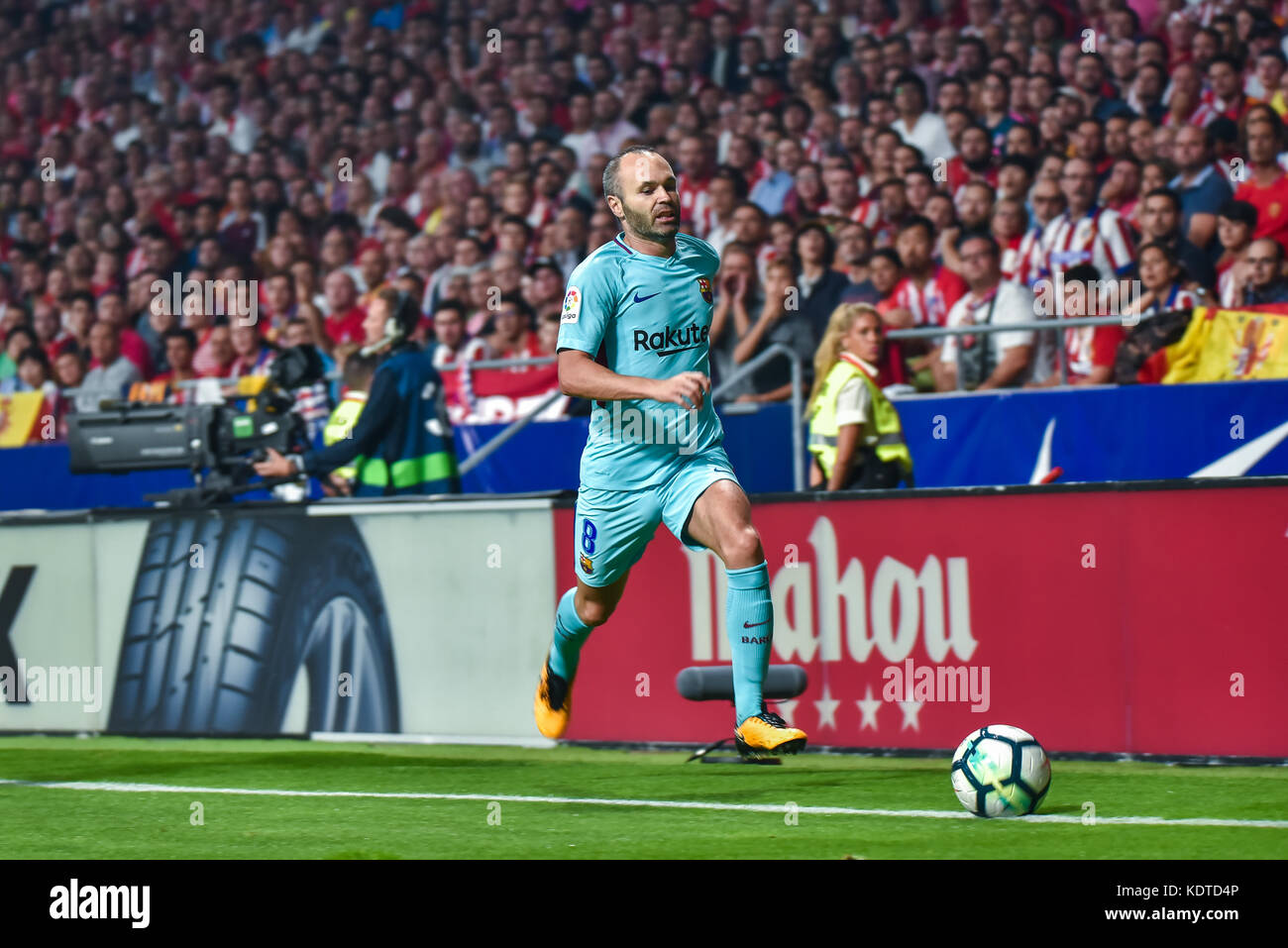 The football mach celebrate in Madrid, spain, in wanda metropolitano ...