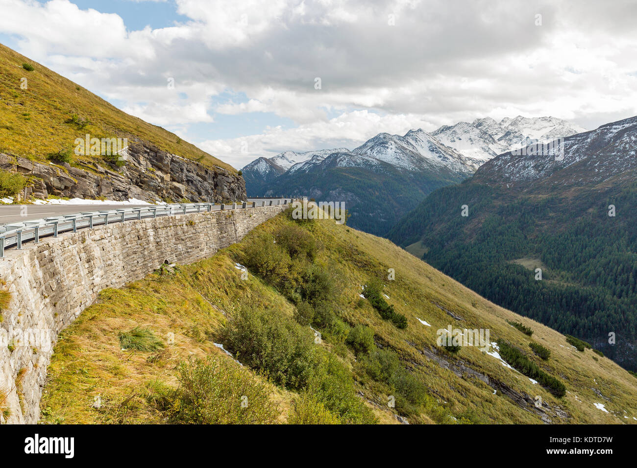 Grossglockner High Alpine Road in Austrian Alps. Mountains landscape ...