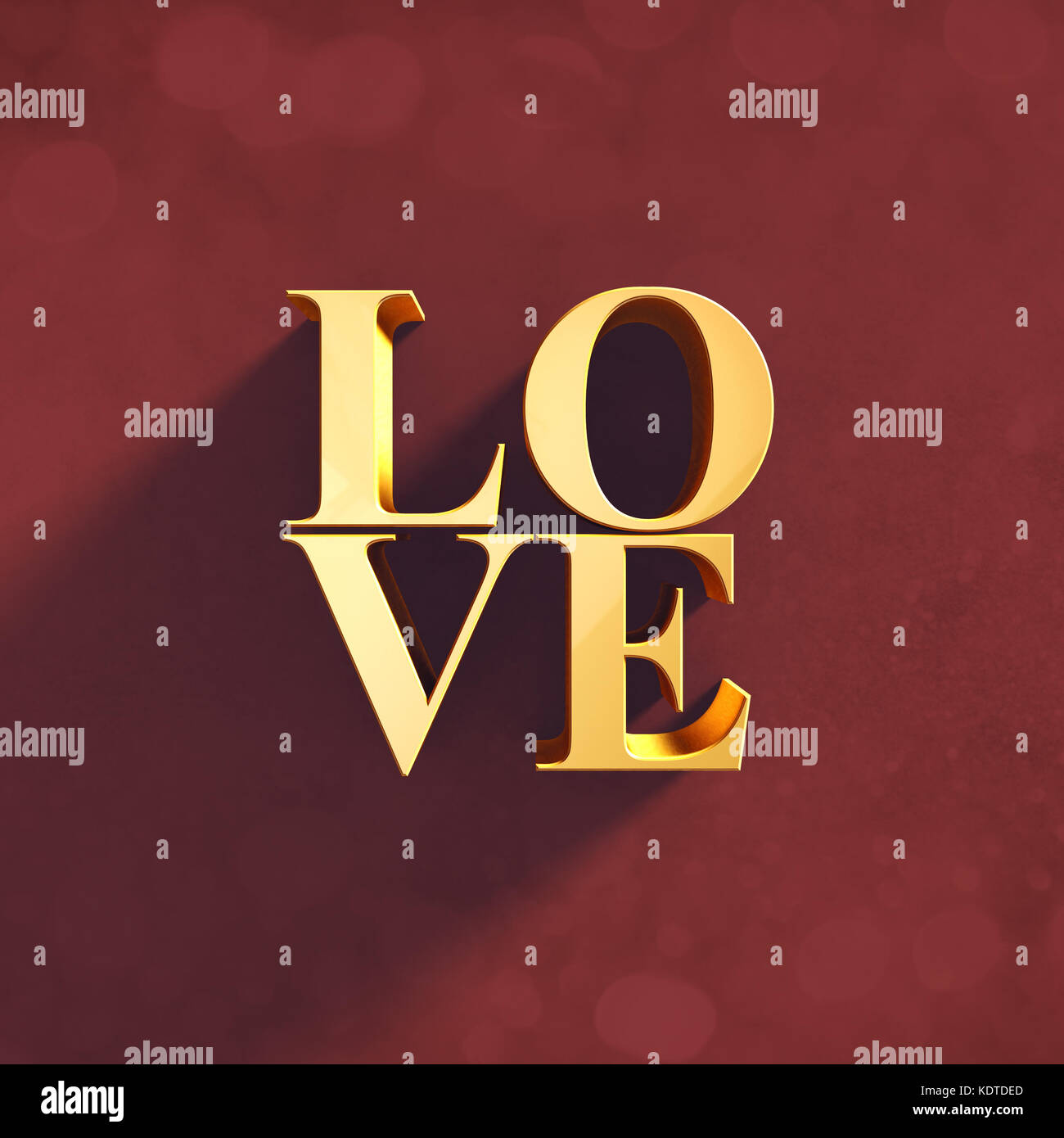 3D love greeting design Stock Photo - Alamy
