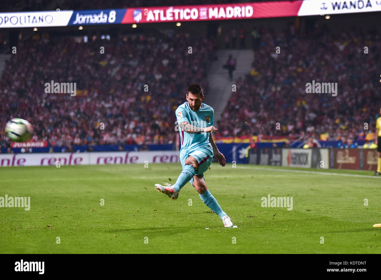 The football mach celebrate in Madrid, spain, in wanda metropolitano ...
