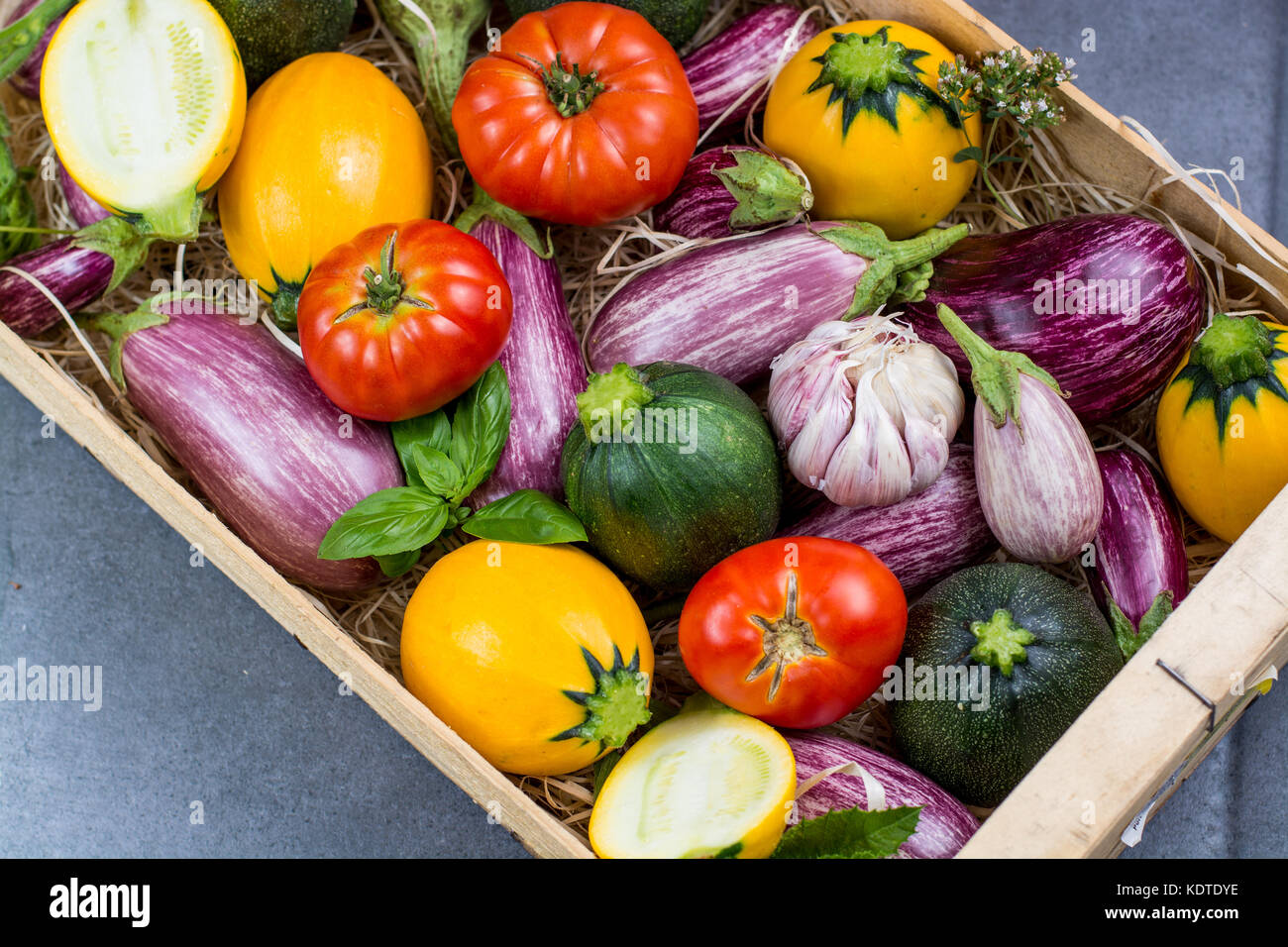 Fresh colorful organic vegetables background or wallpaper - round ...