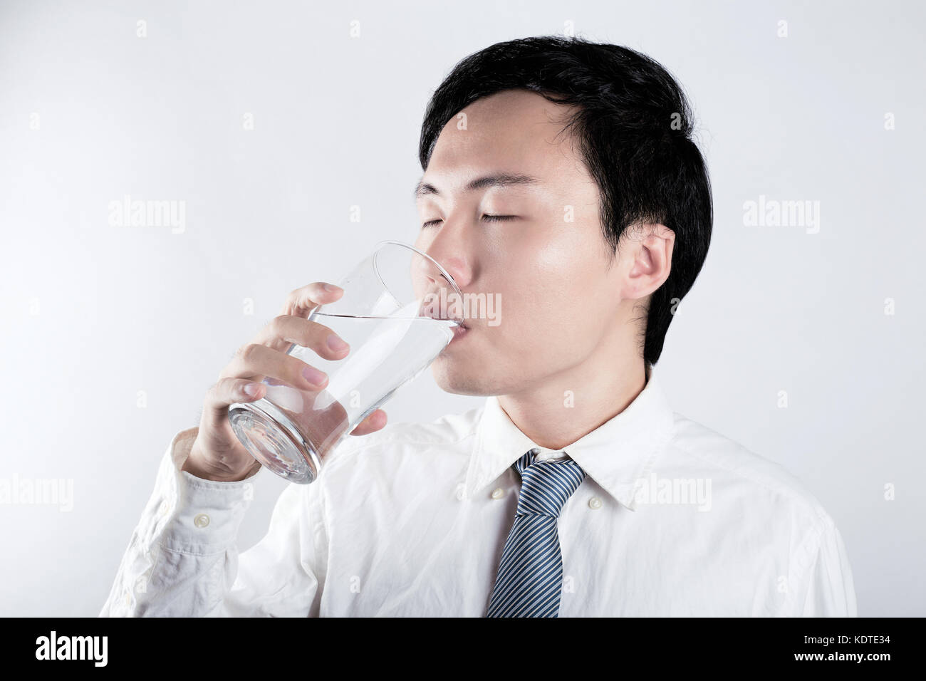 Man drinking water Stock Photo - Alamy