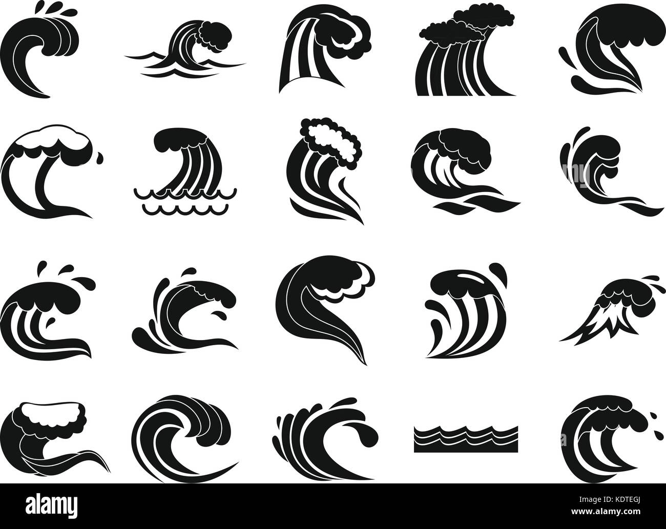 Wave icon set, simple style Stock Vector Image & Art - Alamy Wave icon set, simple style Stock Vector Image & Art - Alamy