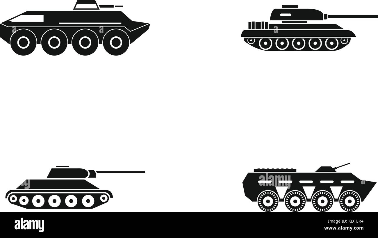 Tank icon set, simple style Stock Vector Image & Art - Alamy