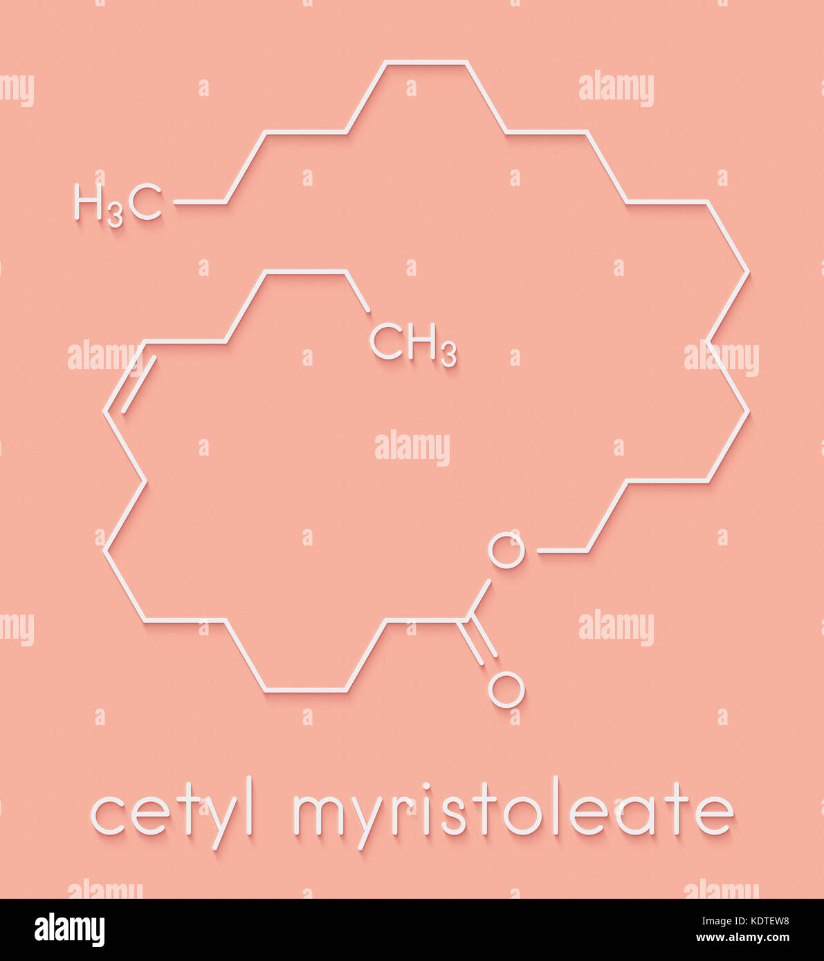 Cetyl myristoleate food supplement molecule. Cetylated fatty acid that ...