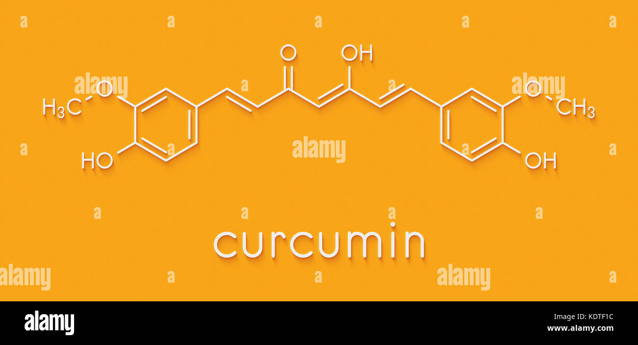 Curcumin turmeric spice molecule. Skeletal formula Stock Photo - Alamy
