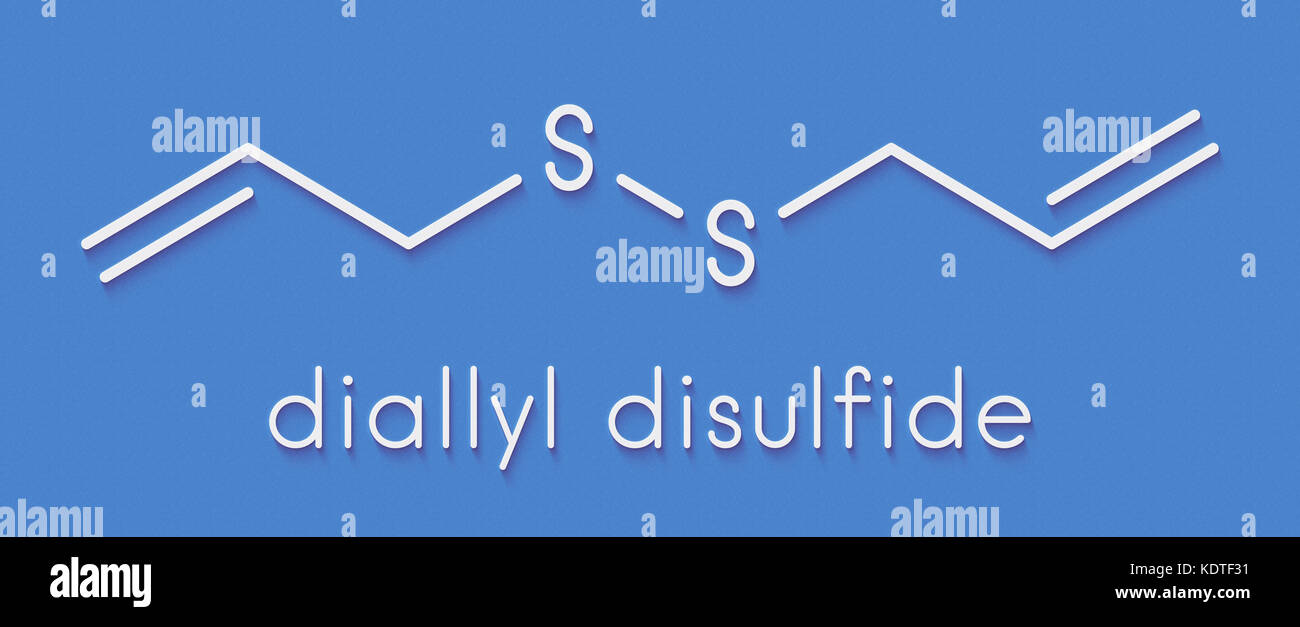 Diallyl disulfide garlic molecule hi-res stock photography and images ...