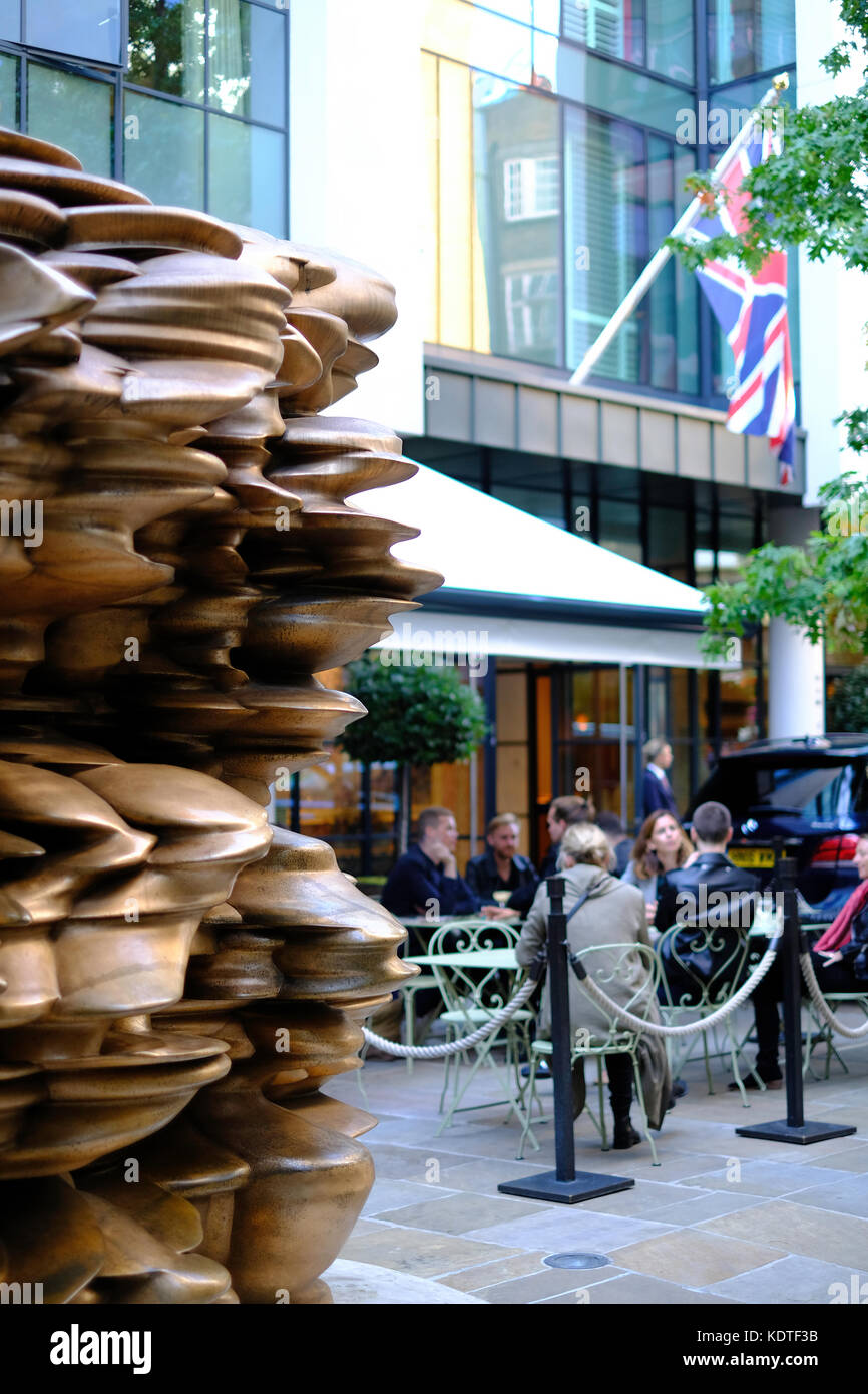Sculpture by Tom Cragg "Group" by Ham Yard Hotel, West End, London ...