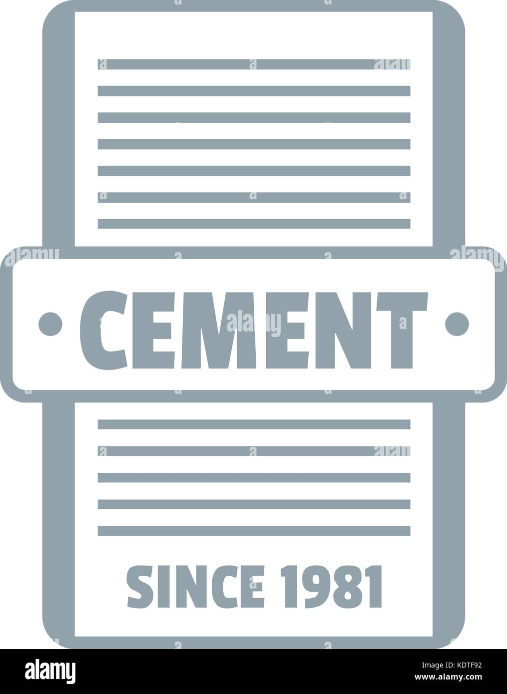 Cement logo, gray monochrome style Stock Vector Image & Art - Alamy