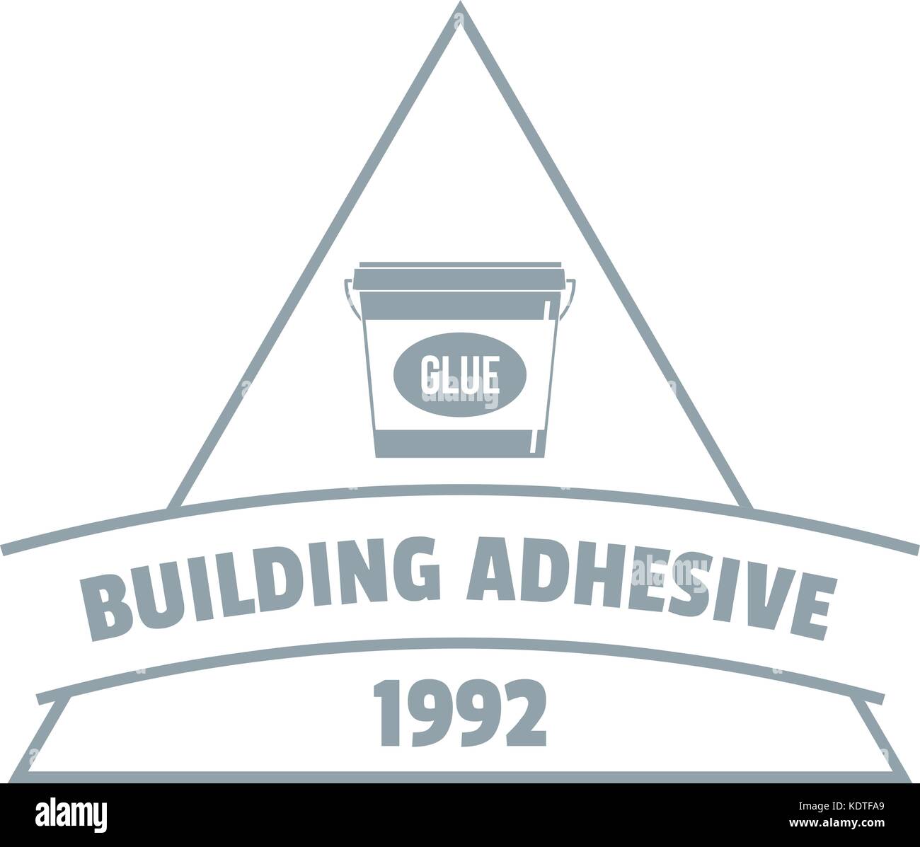 Building adhesive logo, gray monochrome style Stock Vector Image & Art ...