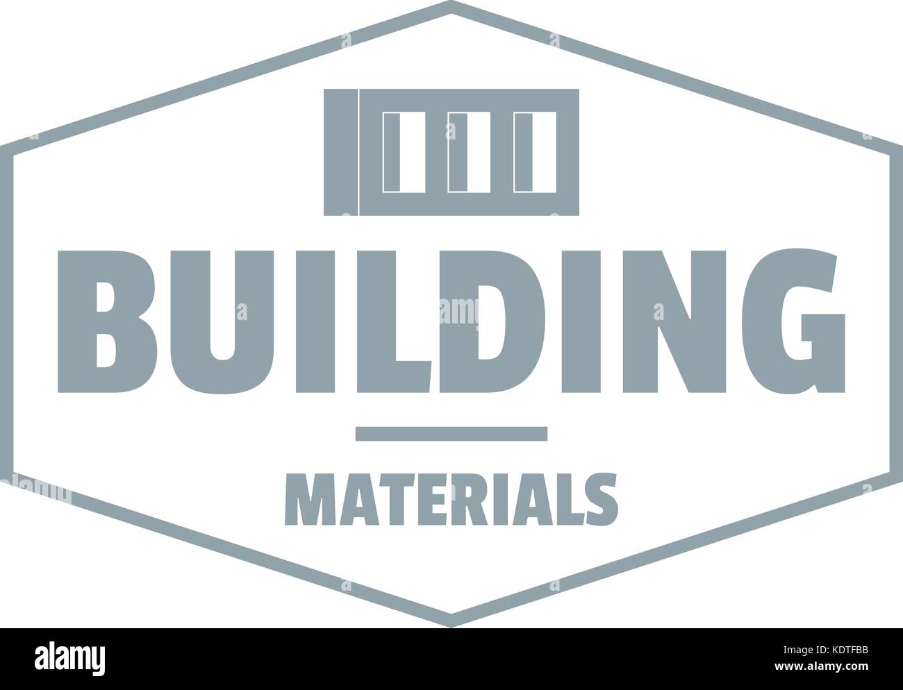 Industrial emblem logo, gray monochrome style Stock Vector Image & Art ...
