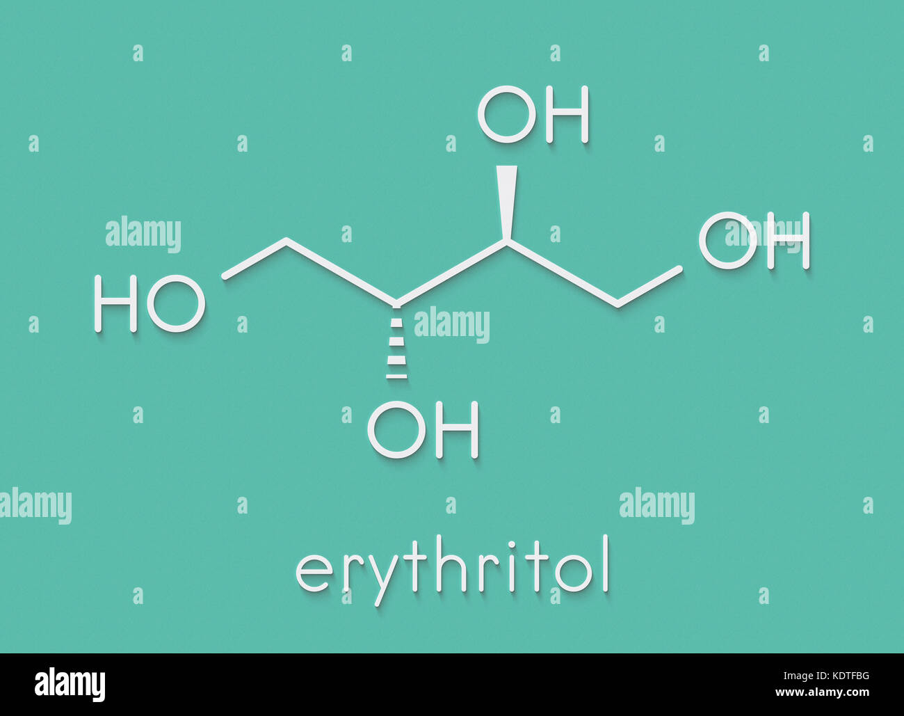 Erythritol non caloric sweetener molecule hi-res stock photography and ...