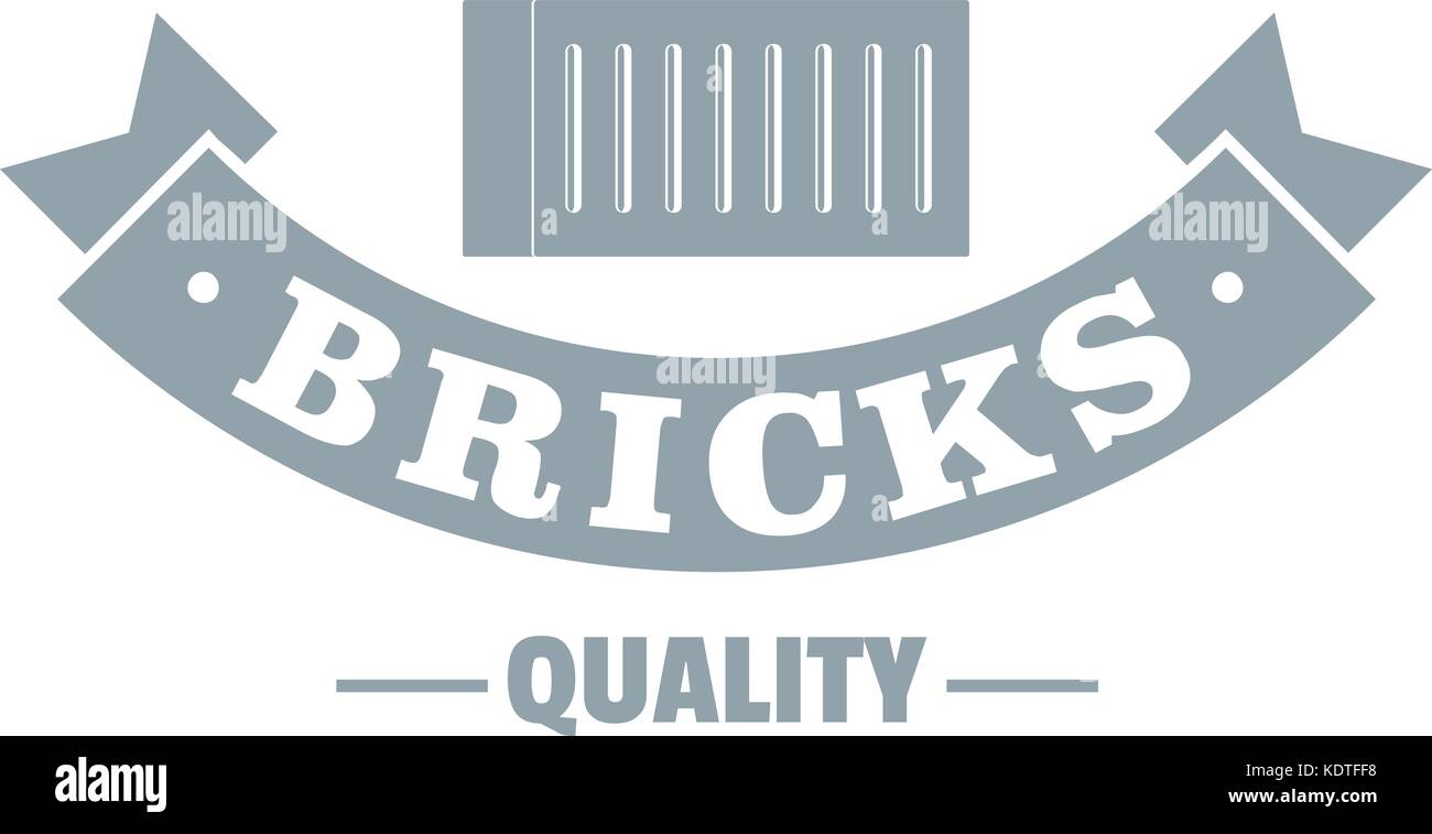 Brick logo, gray monochrome style Stock Vector Image & Art - Alamy