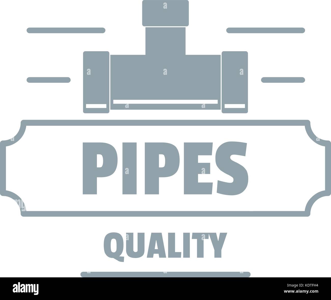 Pipe quality logo, gray monochrome style Stock Vector Image & Art - Alamy