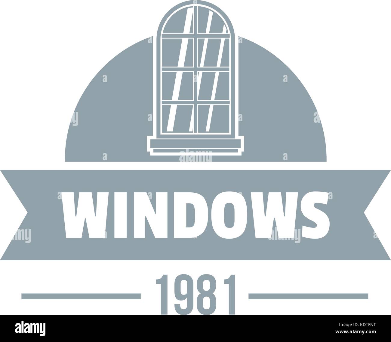 Modern window logo, gray monochrome style Stock Vector Image & Art - Alamy