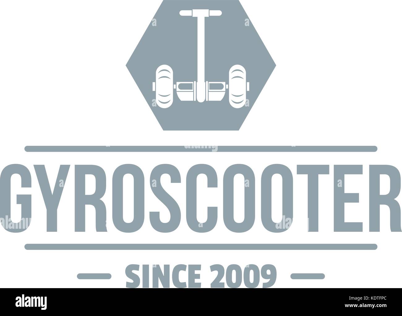 Balance gyro scooter logo, simple gray style Stock Vector Image & Art ...