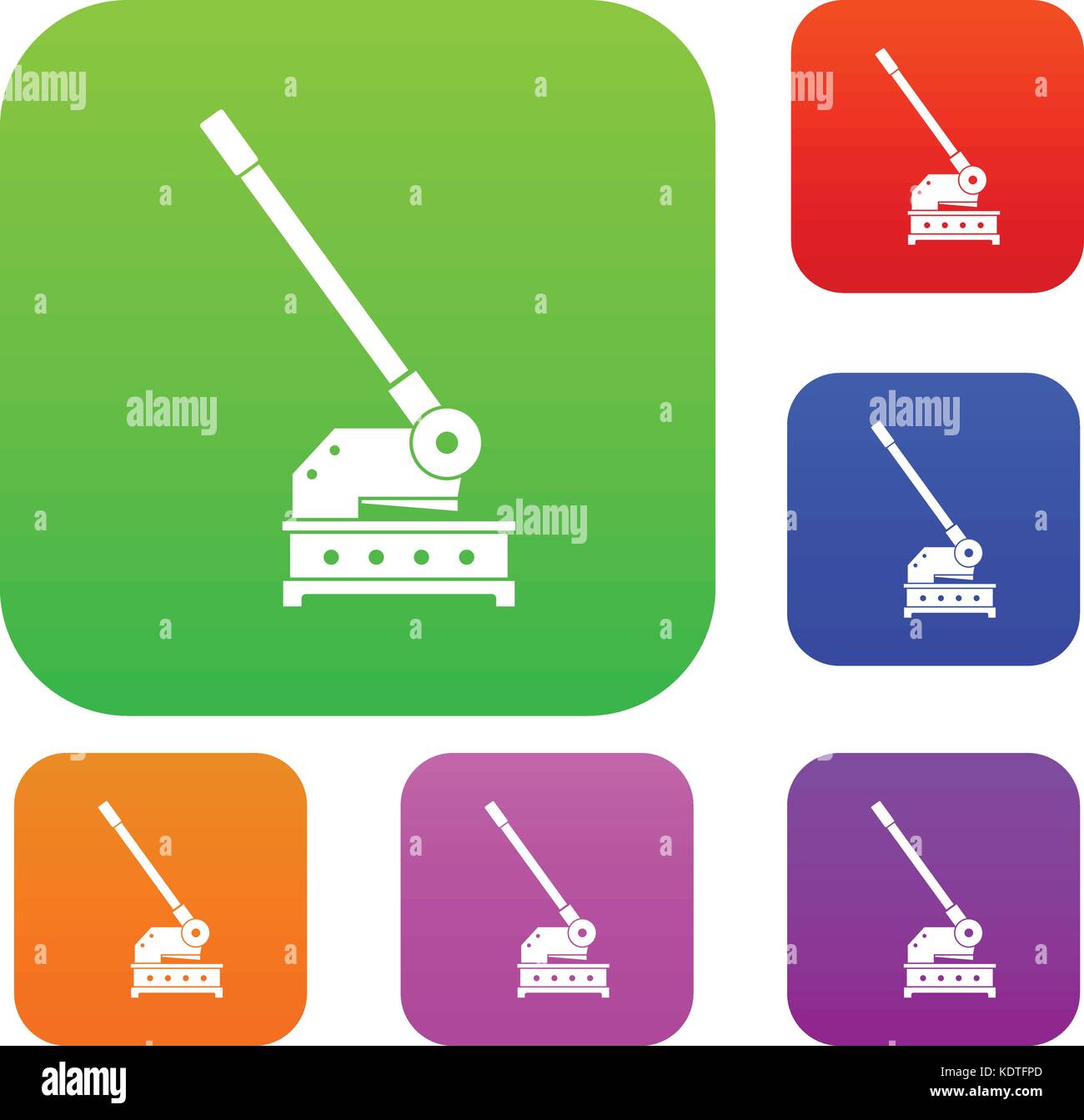 Cutting machine set color collection Stock Vector Image & Art - Alamy
