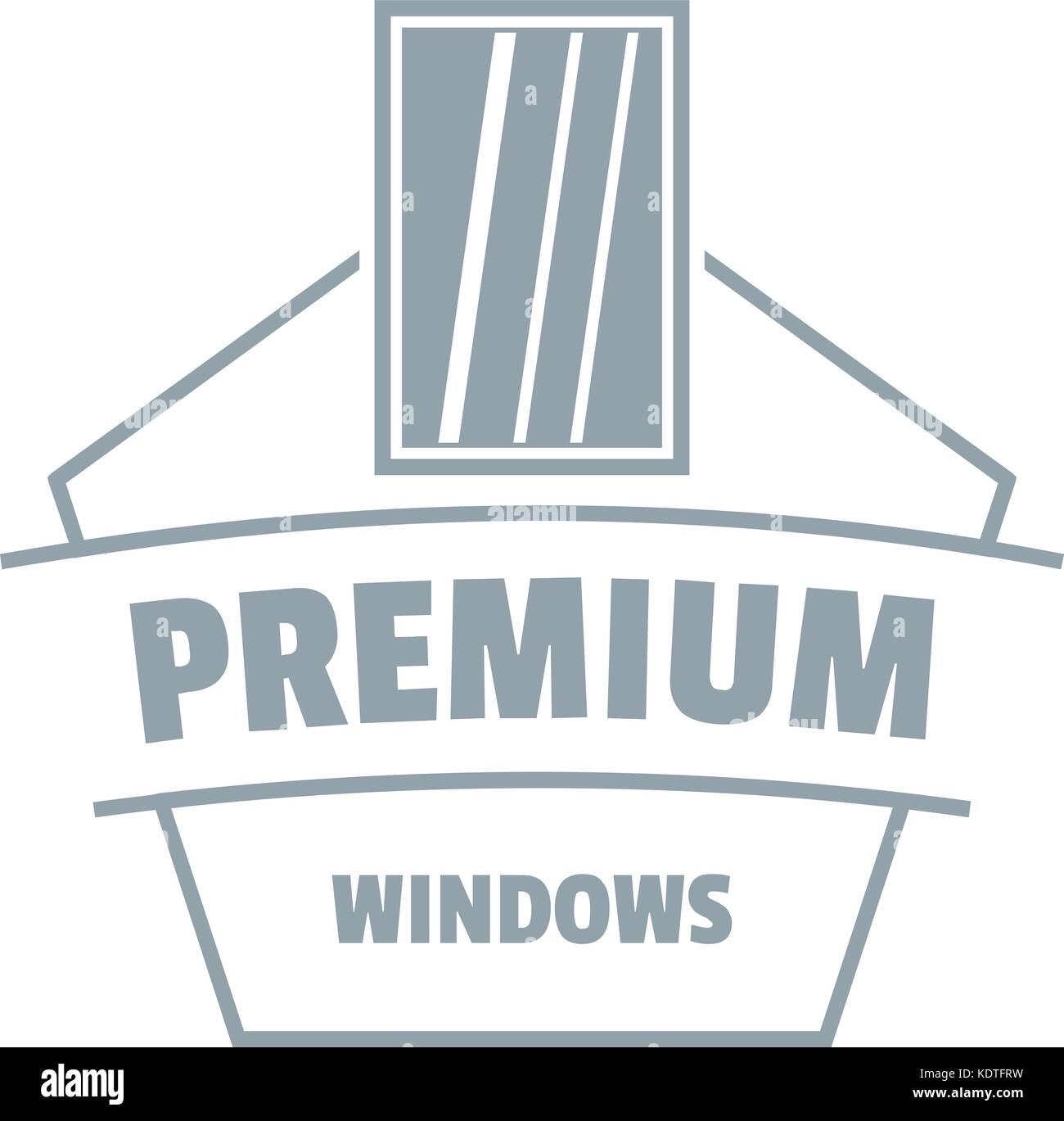 Premium material logo, gray monochrome style Stock Vector Image & Art ...