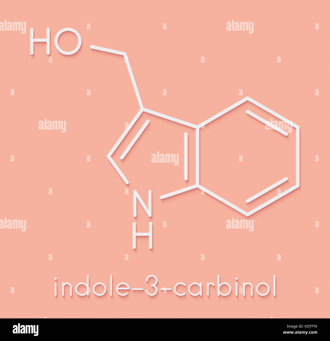 Indole-3-carbinole (I3C) cruciferous vegetable molecule. Present in ...