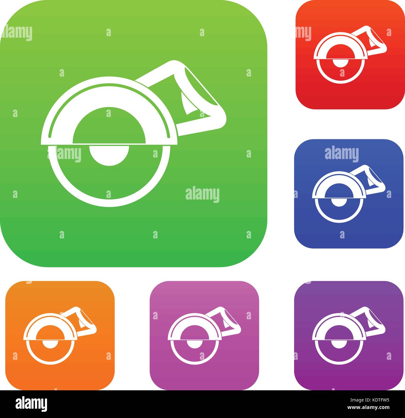 Cut off machine set color collection Stock Vector Image & Art - Alamy