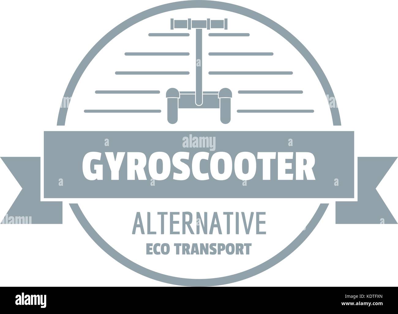 Gyro scooter logo, simple gray style Stock Vector Image & Art - Alamy