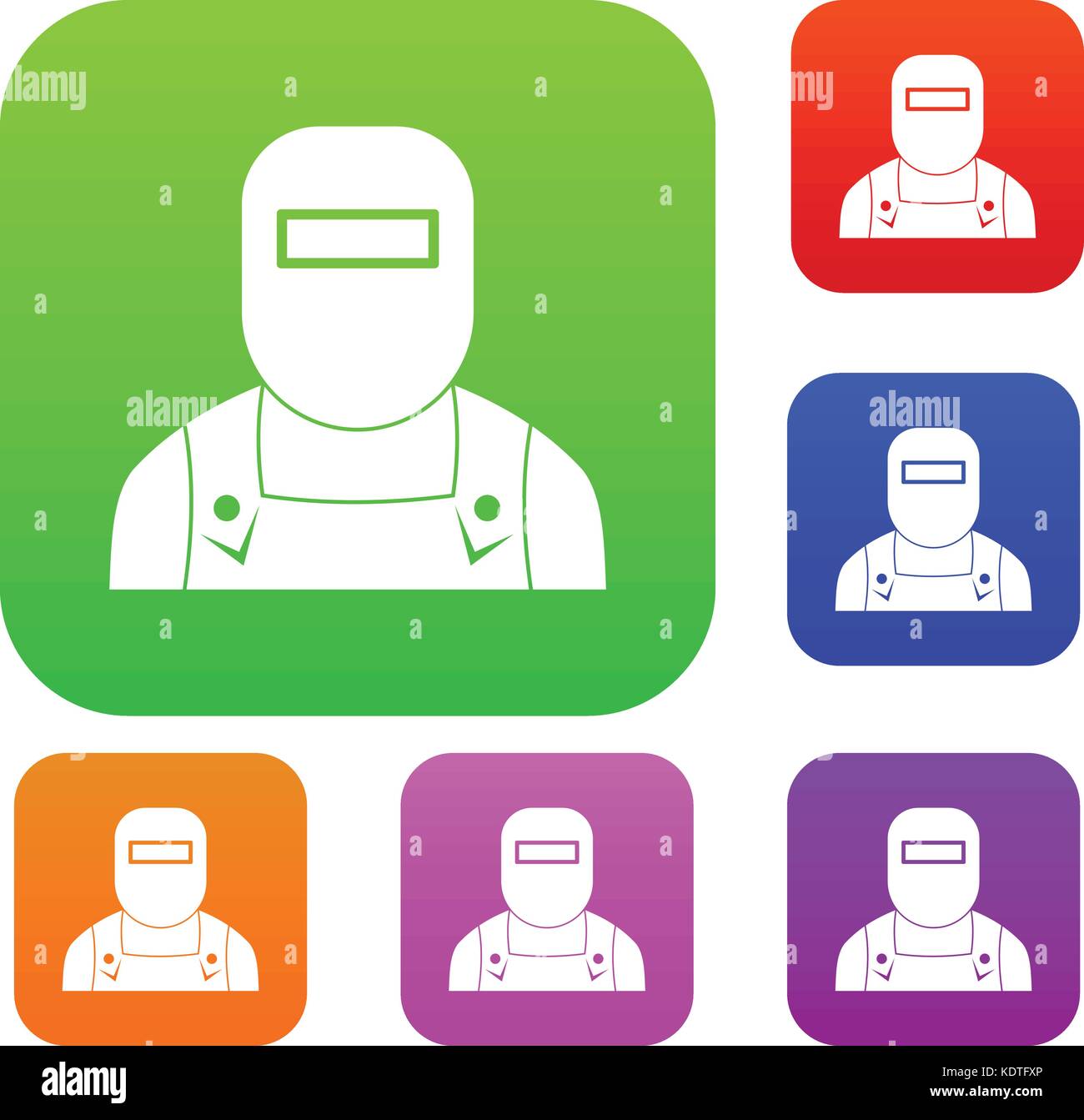 Welder set color collection Stock Vector Image & Art - Alamy