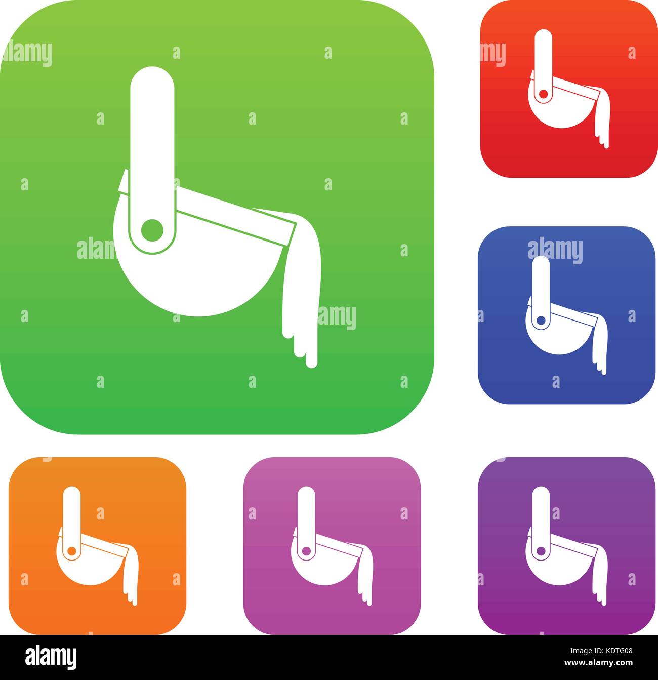 Molten metal poured from ladle set color collection Stock Vector Image ...