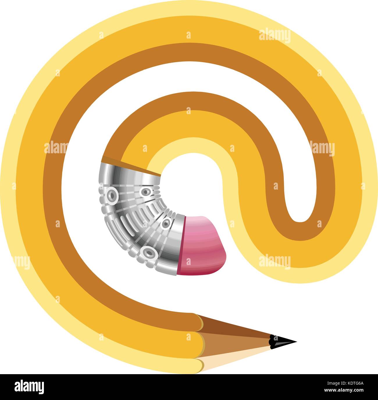 Sign symbol pencil icon, cartoon style Stock Vector Image & Art - Alamy