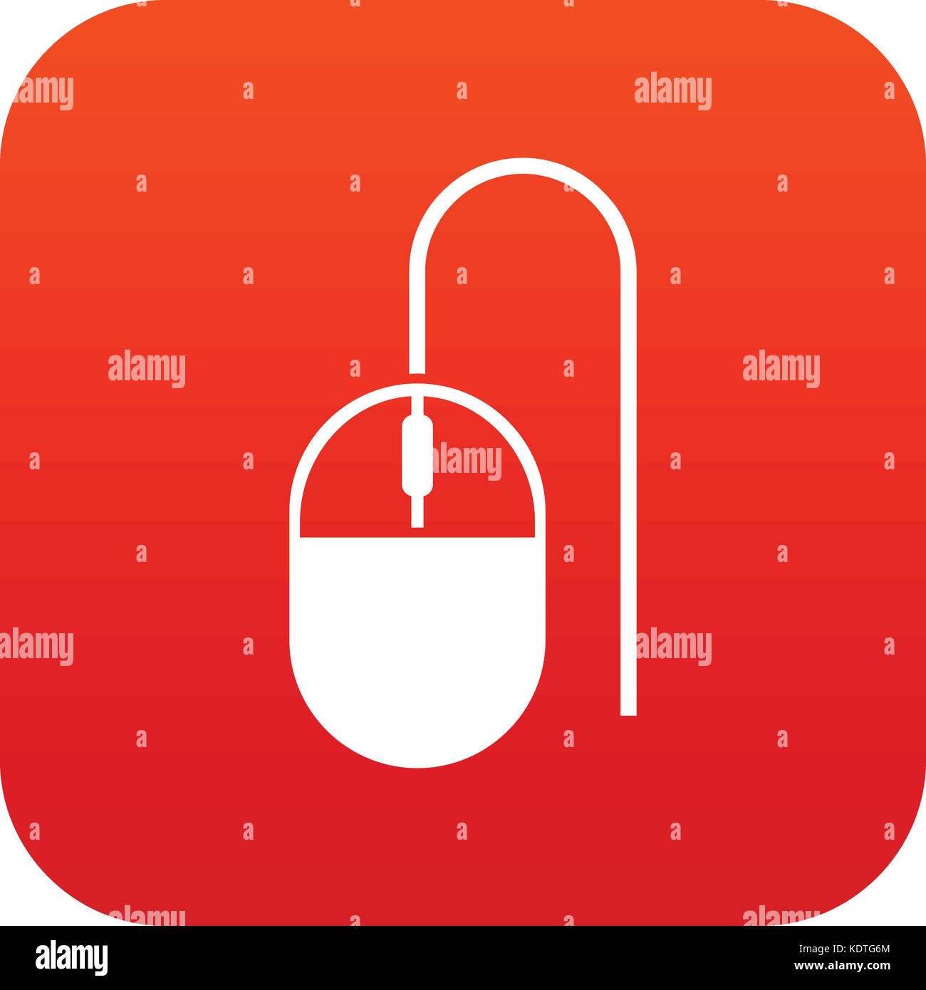 Computer mouse icon digital red Stock Vector Image & Art - Alamy
