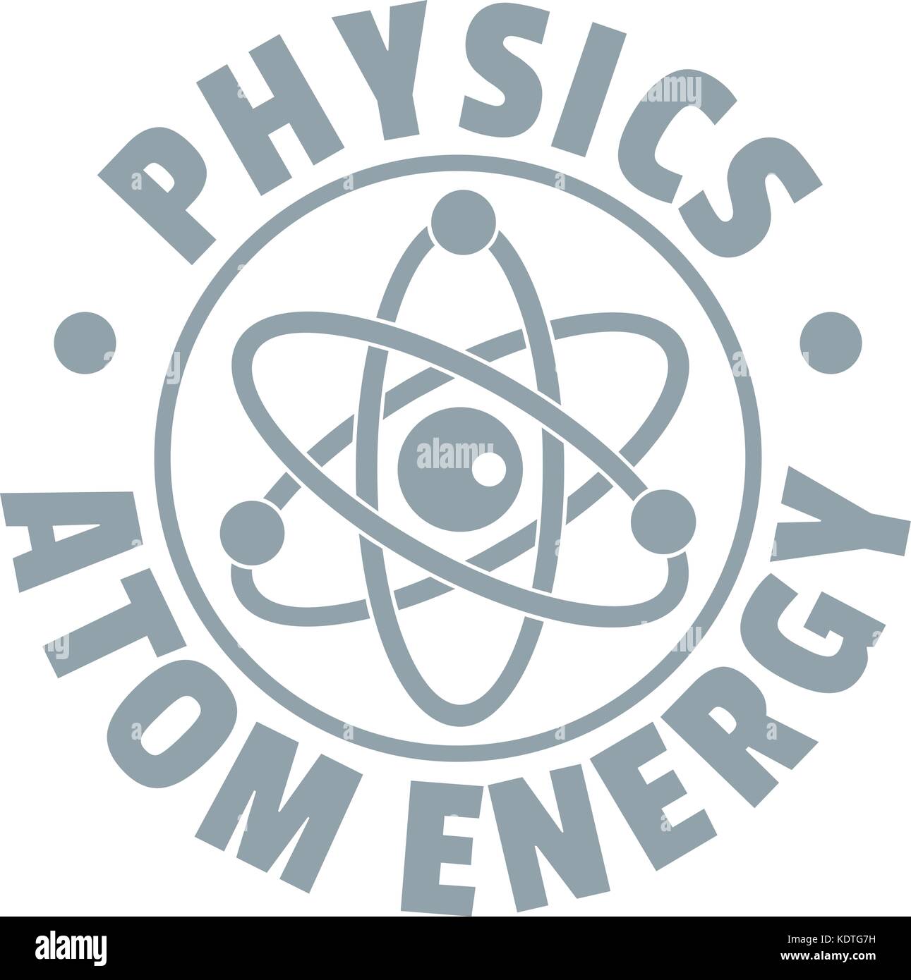 Atom energy logo, simple gray style Stock Vector Image & Art - Alamy