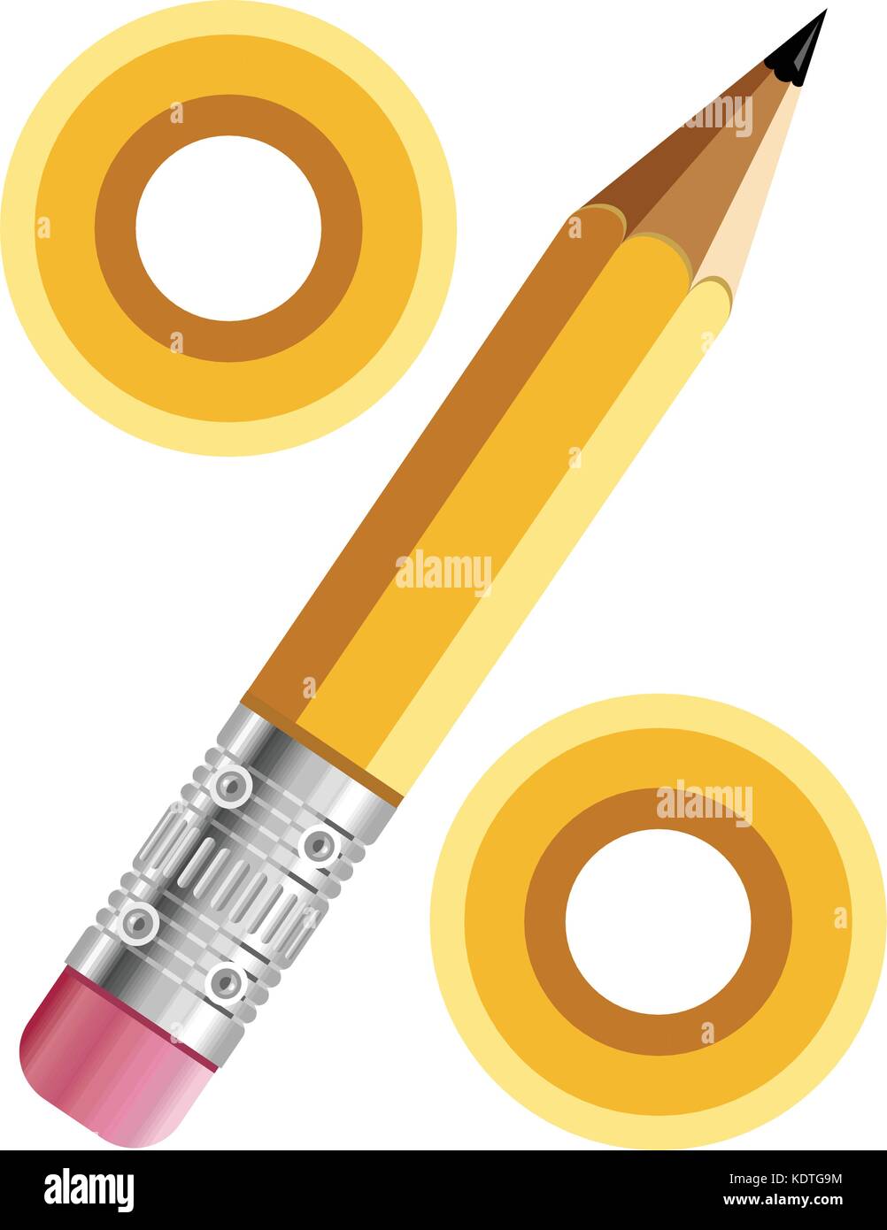 Sign percent pencil icon, cartoon style Stock Vector Image & Art - Alamy