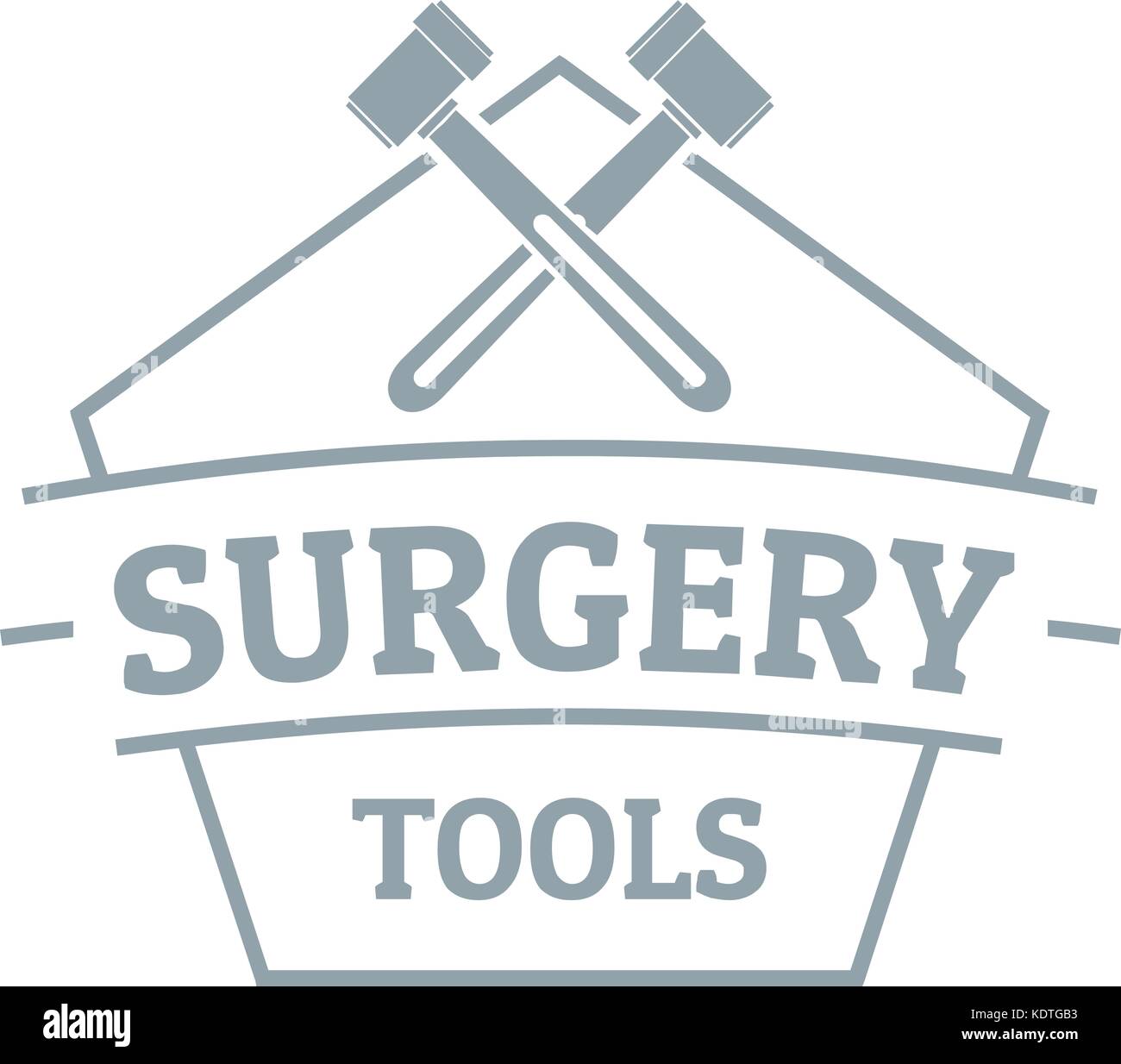 Medical tool logo, gray monochrome style Stock Vector Image & Art - Alamy