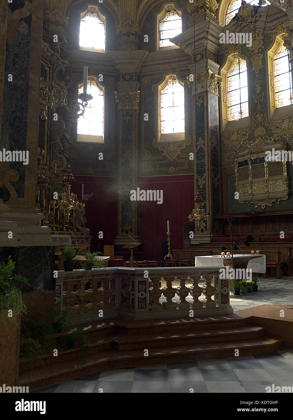 Interior view of the cathedral of brixen hi-res stock photography and ...