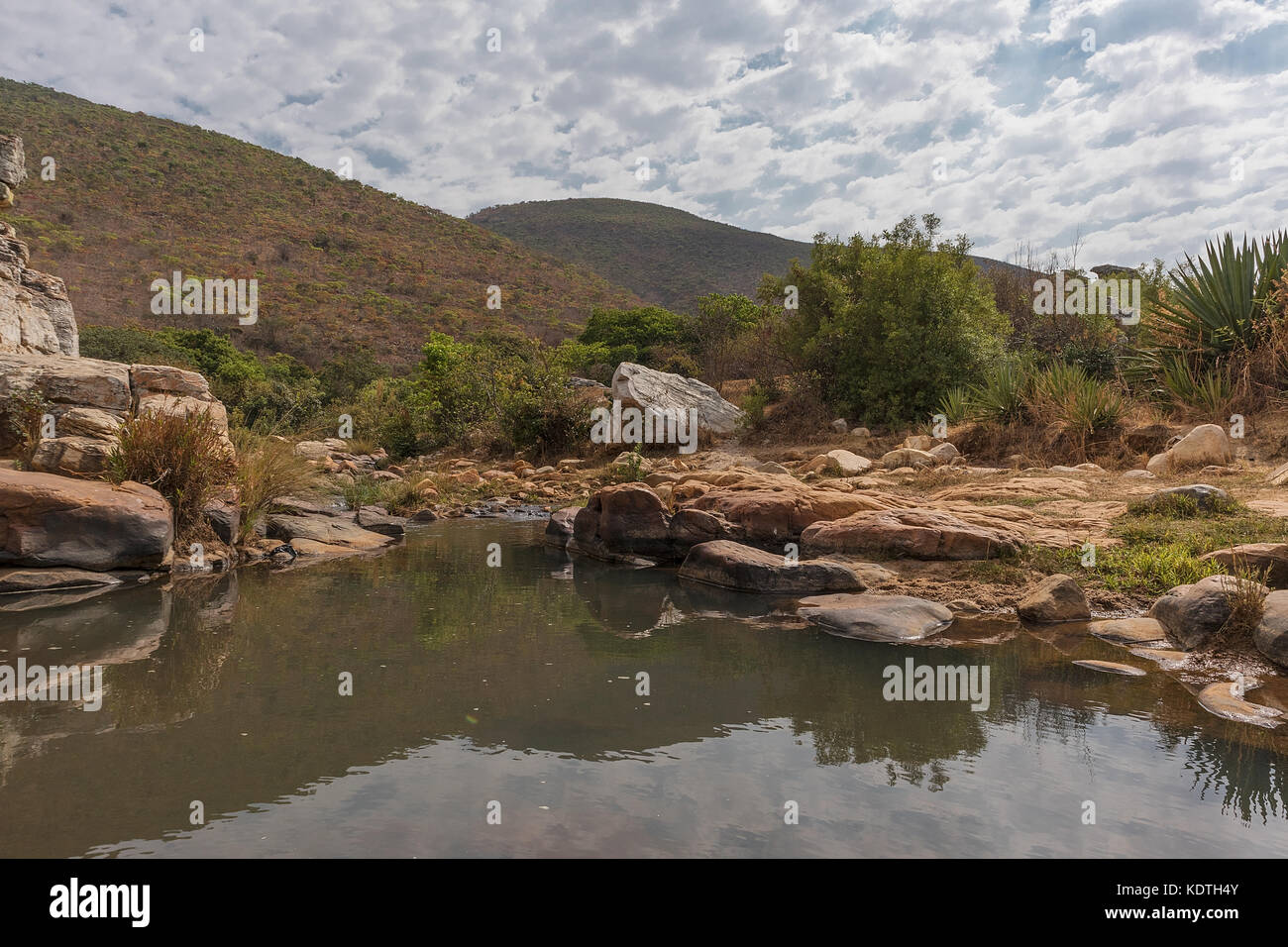 Waterfalls of the Leba mountain range. Lubango Stock Photo - Alamy