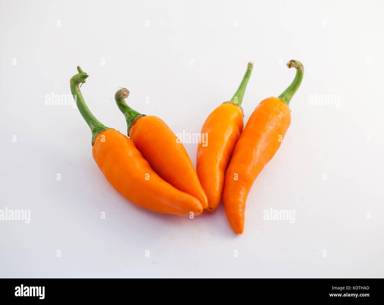 orange capsicum isolate on a white background Stock Photo - Alamy