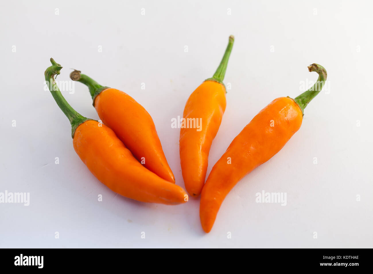 orange capsicum isolate on a white background Stock Photo - Alamy
